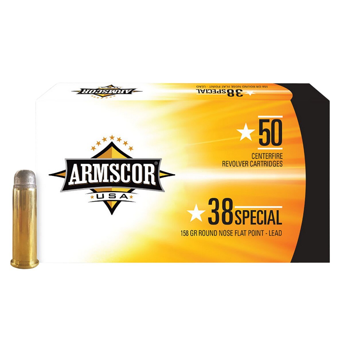 Armscor USA 38 Special 158 gr Lead Round Nose Flat Point 20 Rd | Cabela's